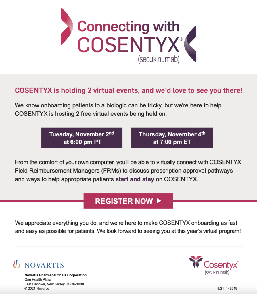 Connecting with Cosentyx - Norm